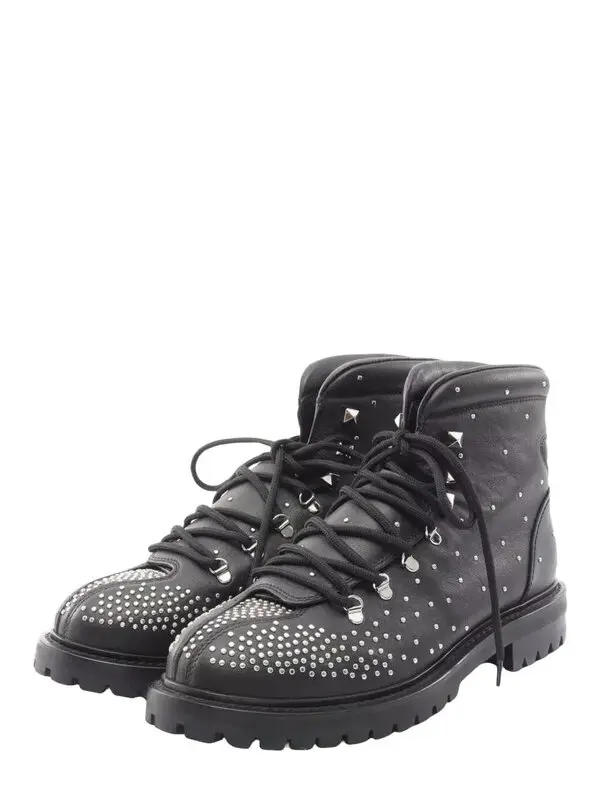 Valentino Garavani 2010s Rockstud Combat Boots - Black