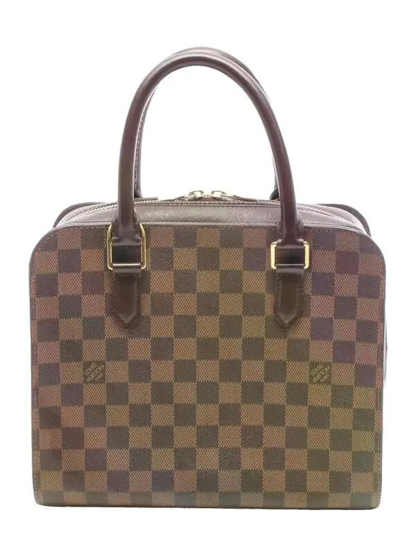 LOUIS VUITTON 2006 Triana Damier Ebene Tote Bag - Brown