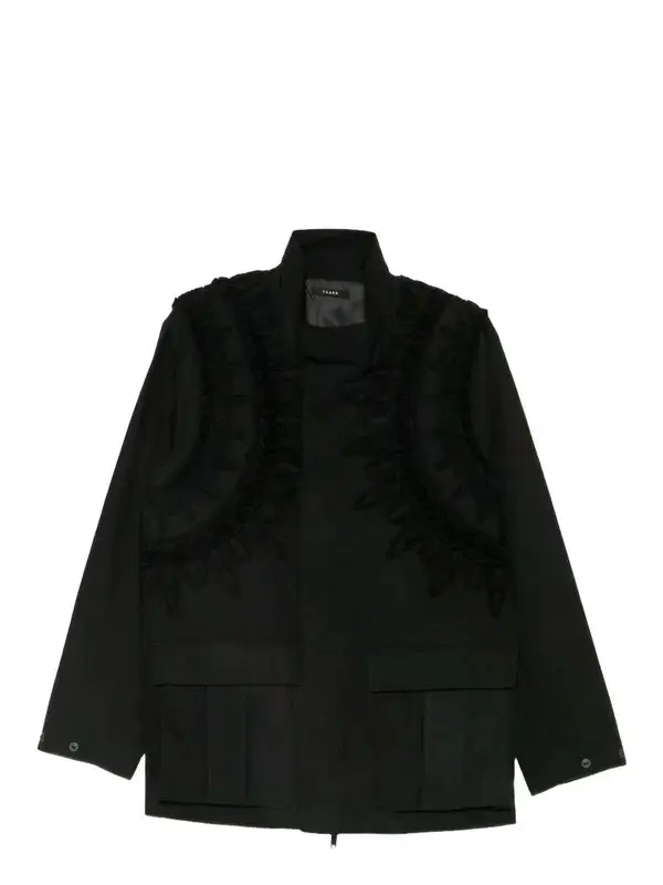 TAAKK Embroidery-detail Jacket - Black