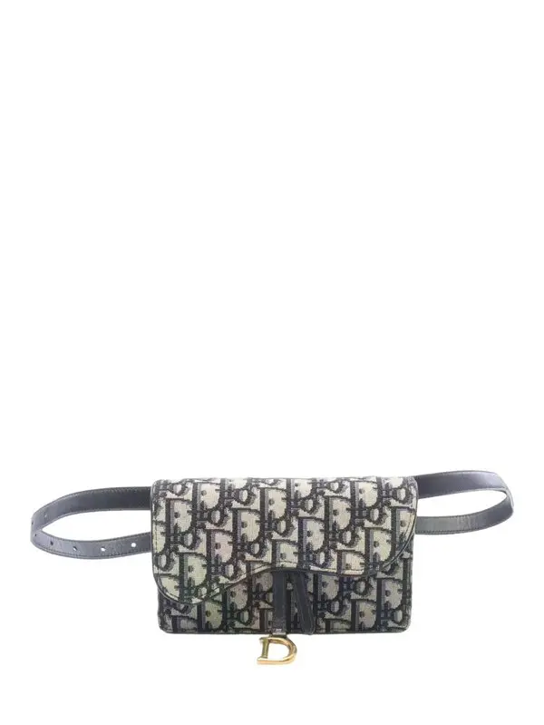 Dior 2010 Saddle Oblique Mini Bag - Blue