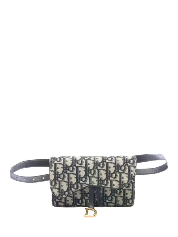 Dior 2010 Saddle Oblique Mini Bag - Blue