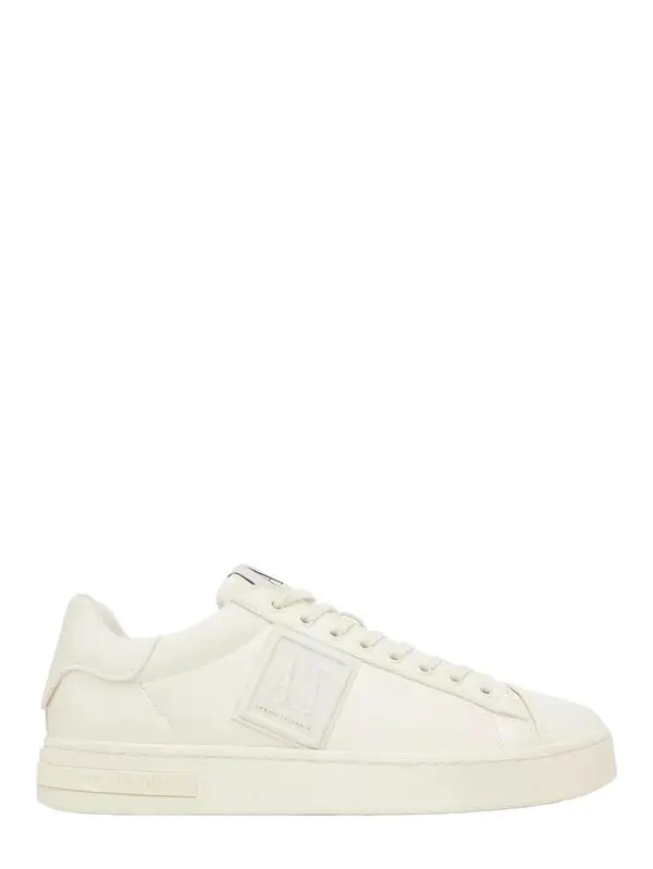 Armani Exchange Logo-patch Lace-up Sneakers - Neutrals