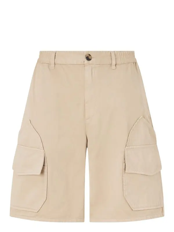 Loewe Paula's Ibiza Straight-leg Cotton Cargo Shorts - Neutrals