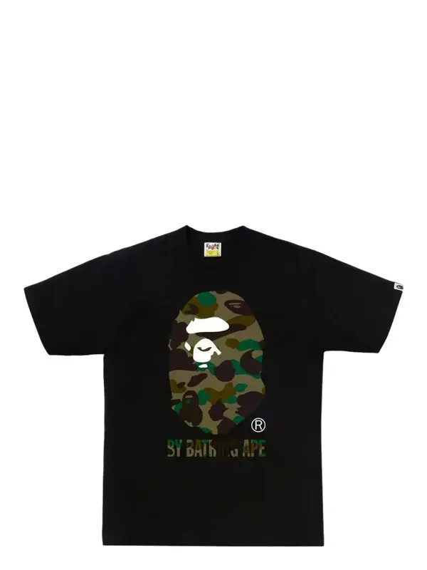 A BATHING APE Ape Head Camouflage-print T-shirt - Black