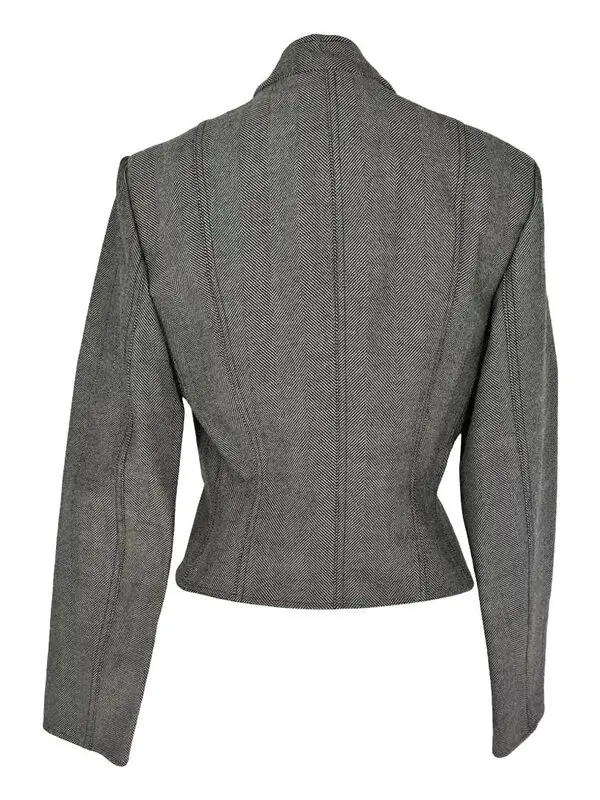 Dior Double-zipped Blazer - Grey