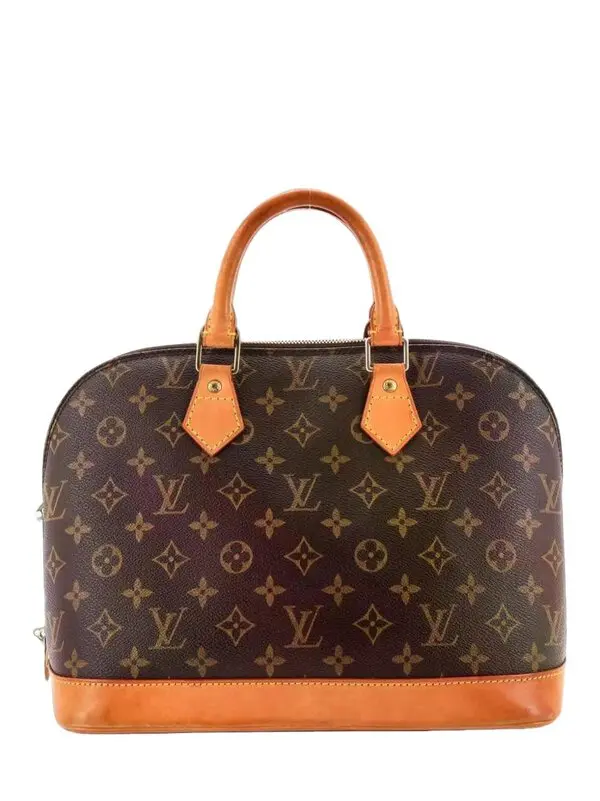 LOUIS VUITTON Alma Handbag Monogram Canvas Pm Satchel - Brown