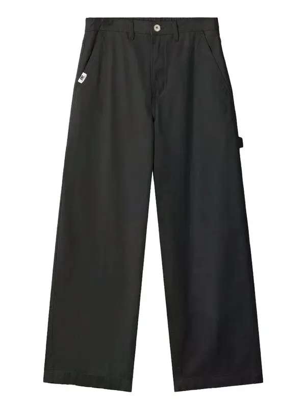 CHOCOOLATE Button-up Straight-leg Trousers - Grey