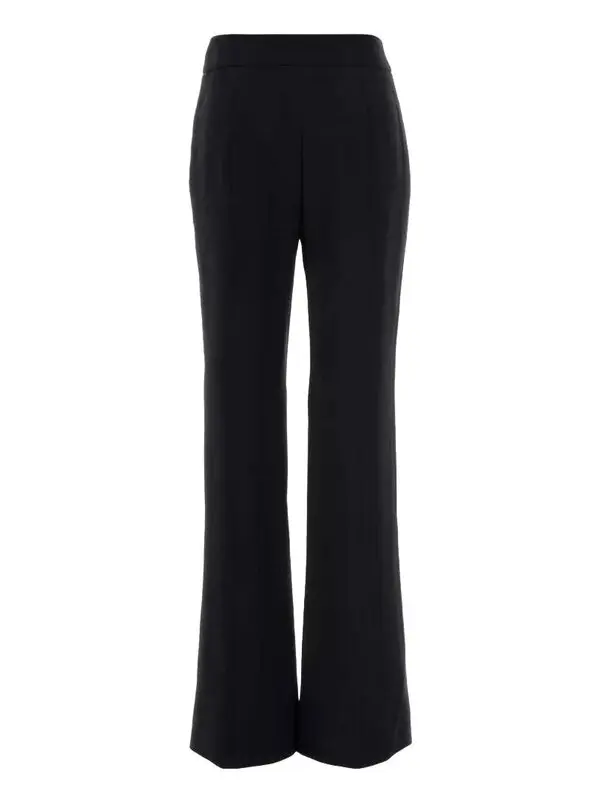 Giorgio Armani Crepe Flared Trousers - Black