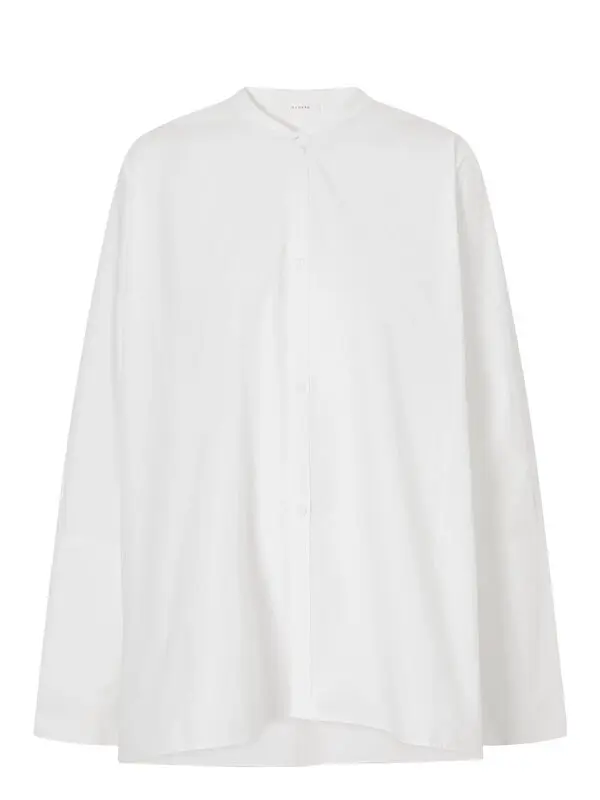 RUOHAN Kael Asymmetrical Cotton-poplin Shirt - White