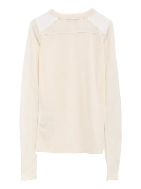 Phoebe Philo Panelled Long-sleeve Top - Ivory