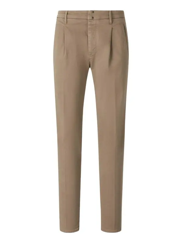 Incotex Pleated-detail Trousers - Camel