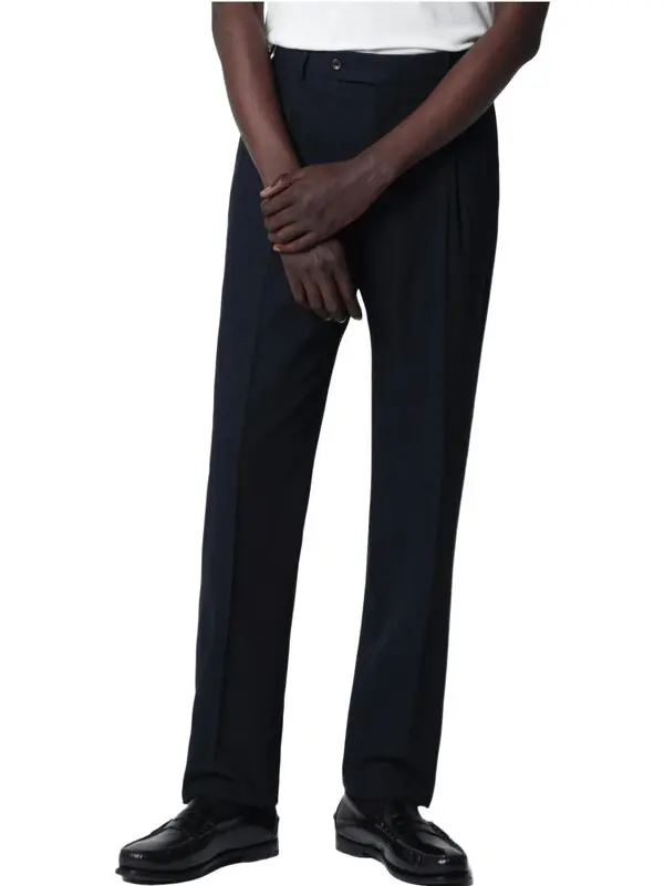 PT TORINO Pleated-detail Trousers - Blue