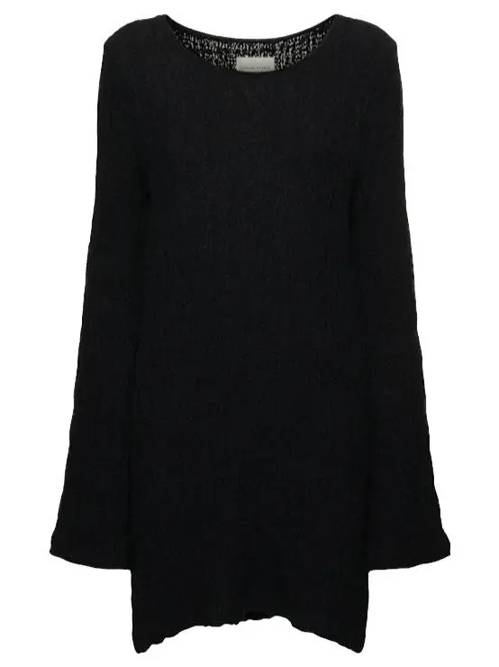 Loulou De Saison Knitted Long-sleeved Dress - Black