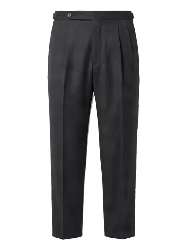Hugo Boss Pleated Tailored Pants - Black