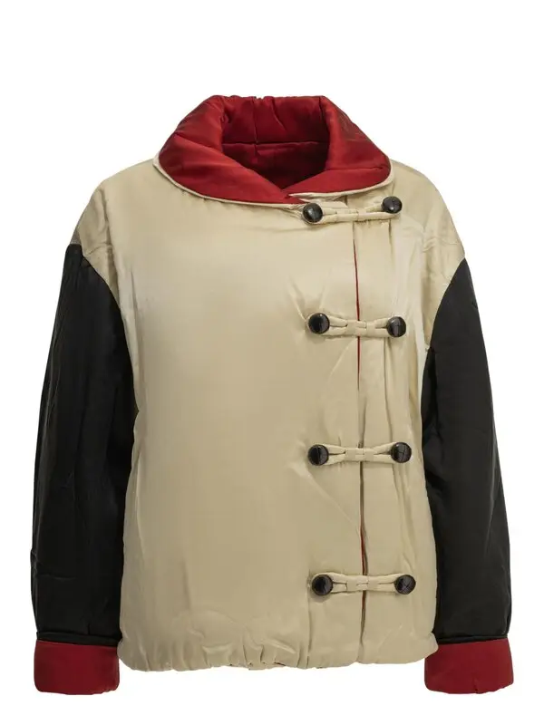 Isabel Marant Étoile Bleza Satin Puffer Jacket - Multi-color