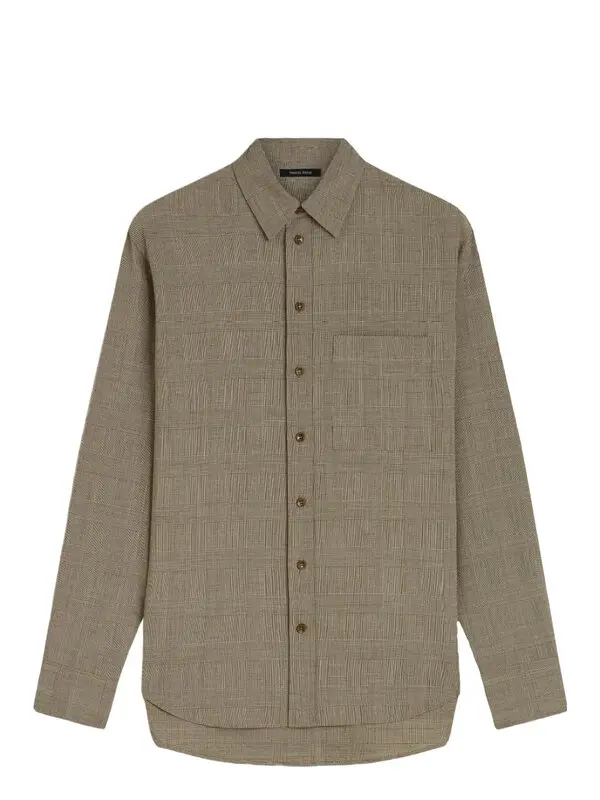 Phoebe Philo Checked Long-sleeve Shirt - Gray