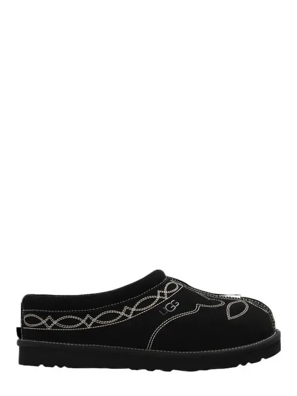 UGG Tasman Western Suede Slippers - Black