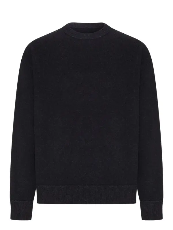 ROBERTO COLLINA Crew-neck Wool Sweater - Black