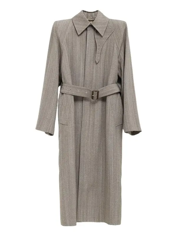 Phoebe Philo Sharp Coat - Pebble