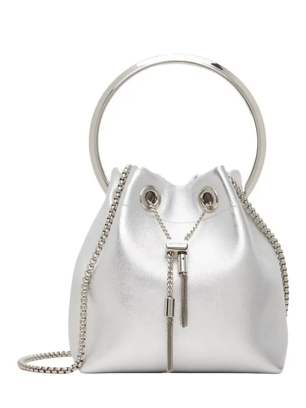 JIMMY CHOO Bon Bon Handbag - Silver