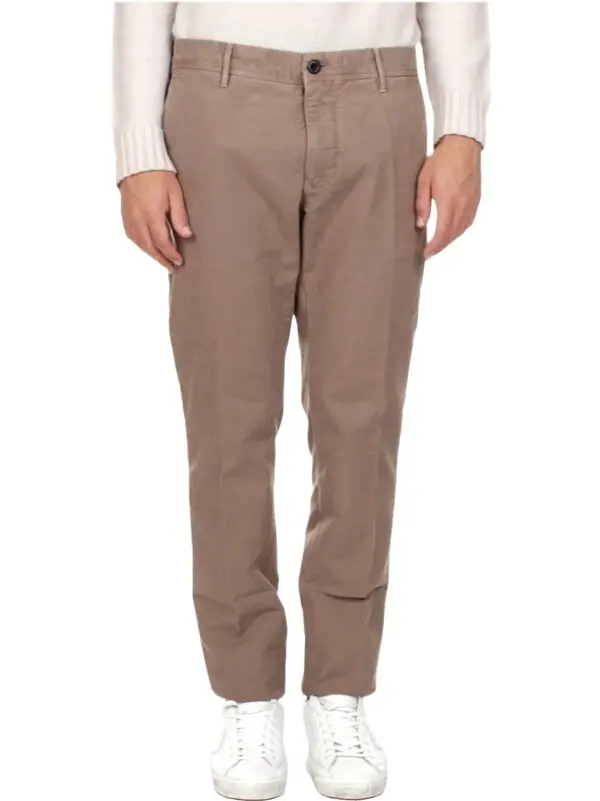 Incotex Casual Trousers With Belt Loops - Walnut