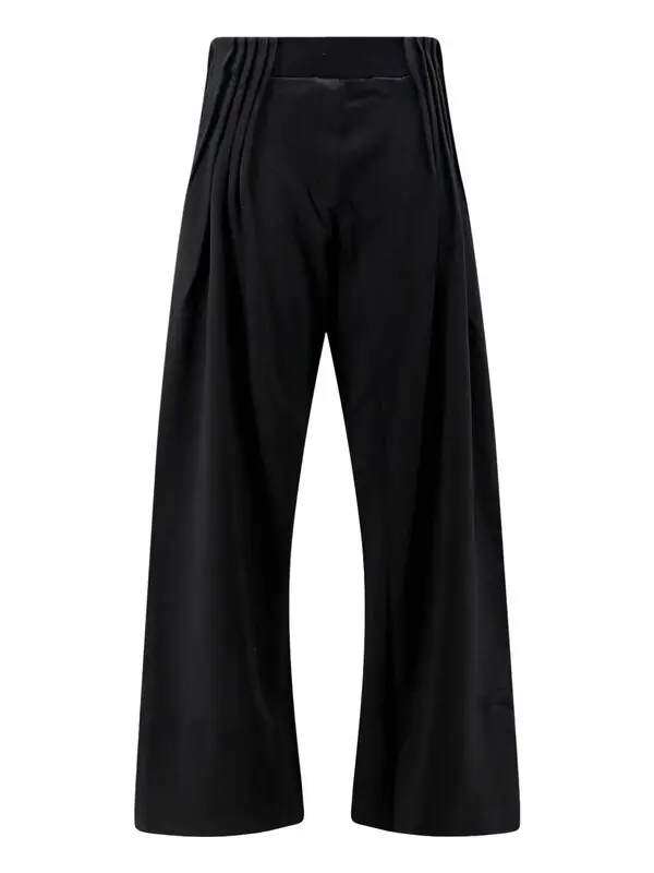 Dries Van Noten Hamesa Bis Cotton Trousers - Black