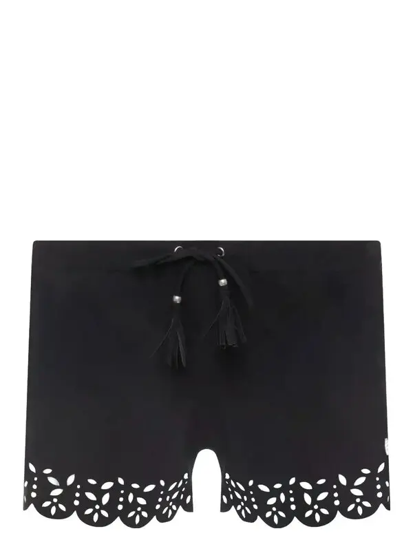 BANANA MOON Meow Huawei Laser-cut Shorts - Black