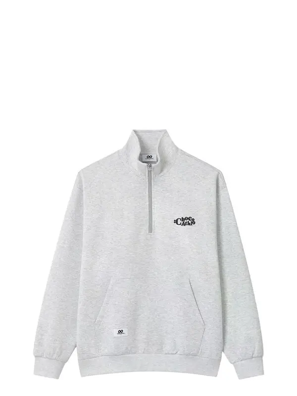CHOCOOLATE Quarter-zip Sweatshirt - Grey