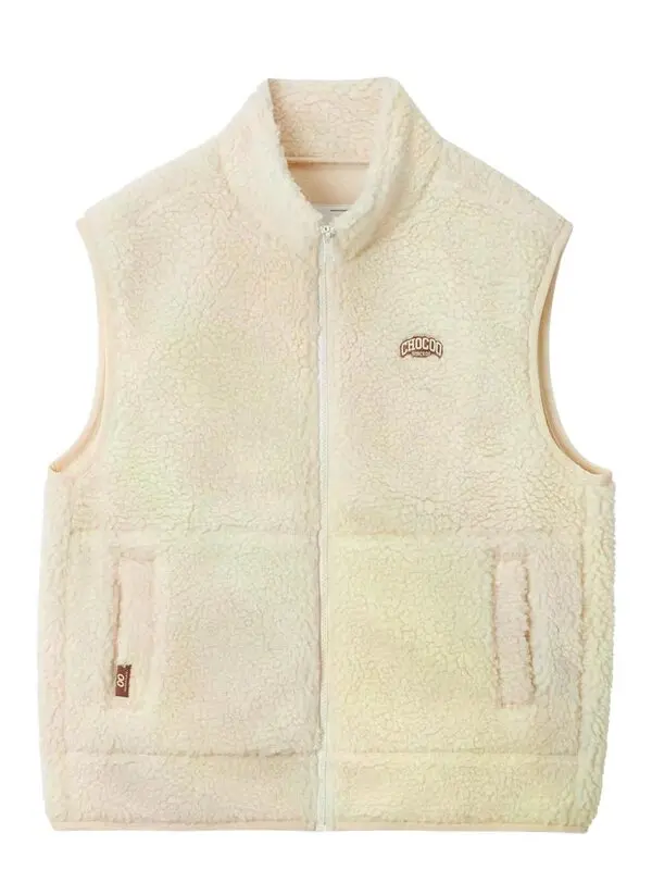 CHOCOOLATE High-neck Zip-up Gilet - Neutrals
