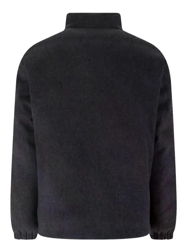 JIL SANDER Zip-up Wool Jacket - Grey