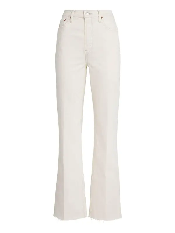 RE-DONE 70s High-rise Bootcut Jeans - Ivory