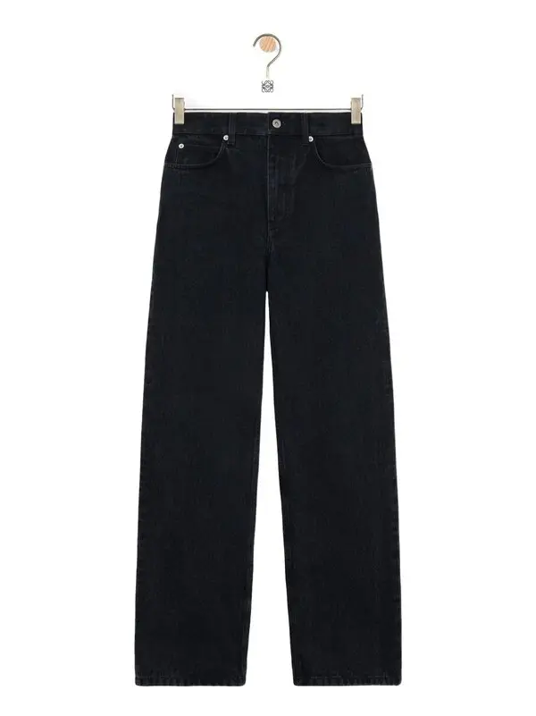 Loewe Anagram-embroidered Jeans - Black