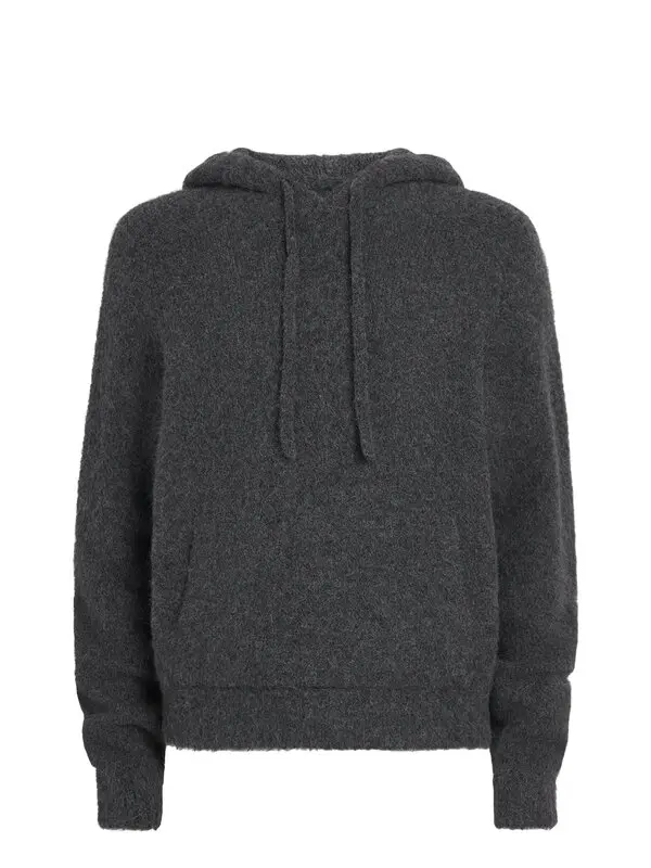 SAMSØE SAMSØE Alpaca-blend Sajob Hoodie - Grey