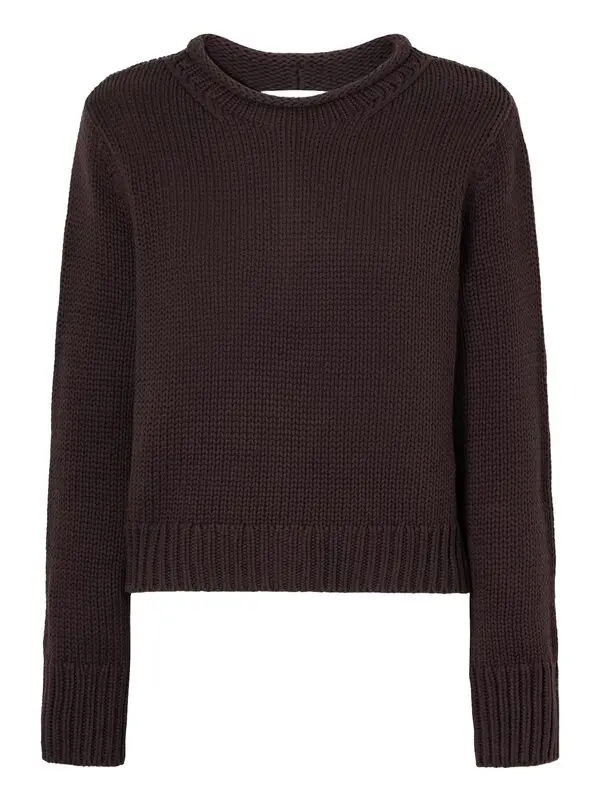 LA LIGNE Mini Marina Cotton Sweater - Brown