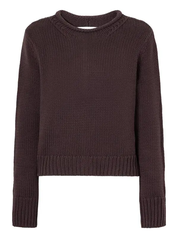 LA LIGNE Mini Marina Cotton Sweater - Brown