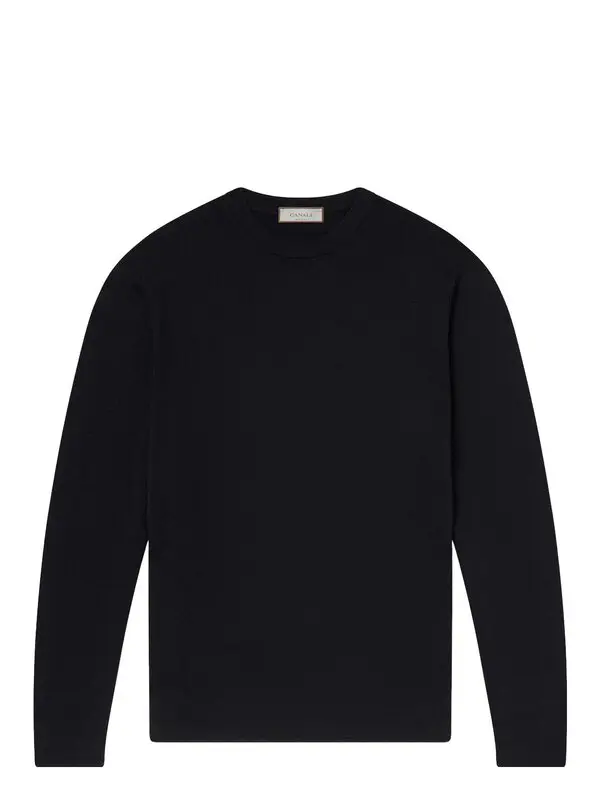 Canali Wool Sweater - Black