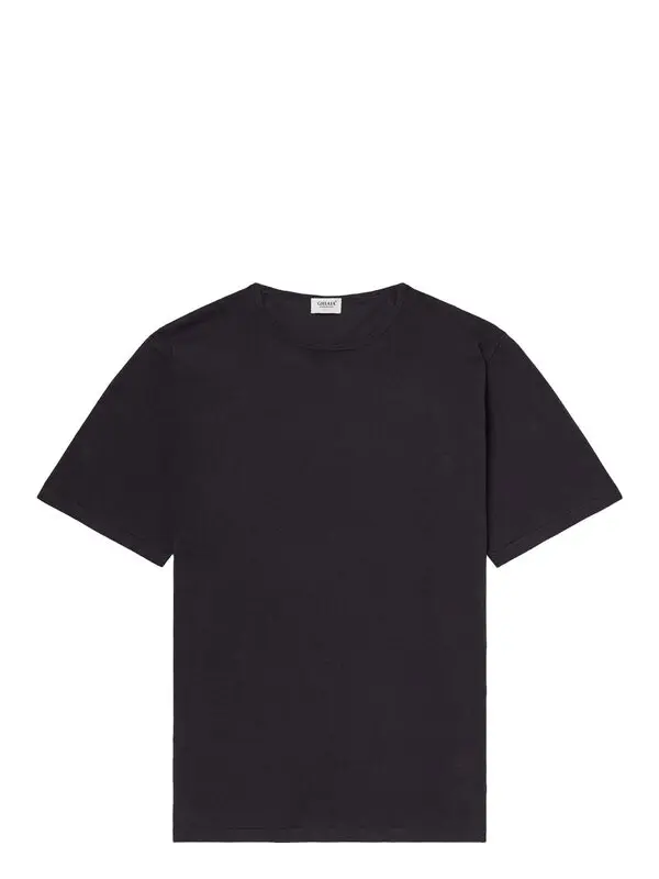 GHIAIA Cotton-jersey T-shirt - Blue
