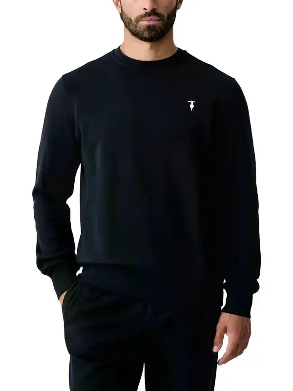 TRUSSARDI Logo-embroidered Sweatshirt - Blue