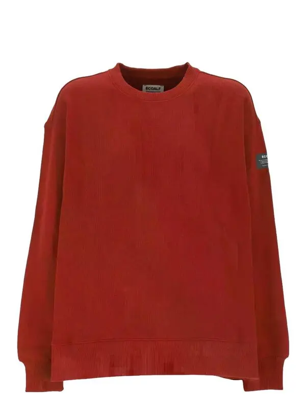 ECOALF Slogan-print Cotton Sweater - Orange