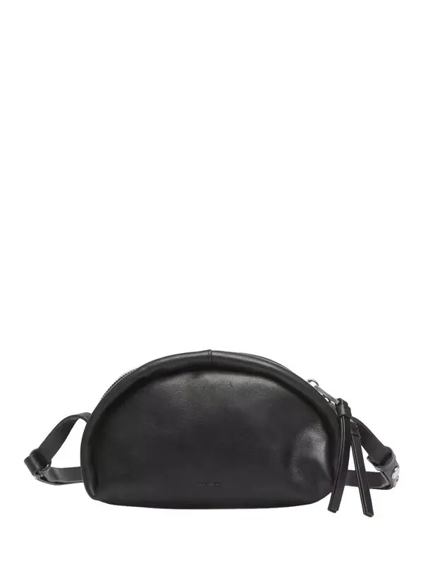 ALLSAINTS Half-moon Leather Cross Body Bag - Black