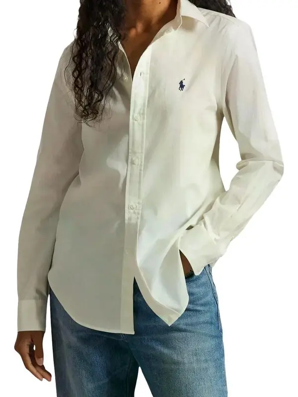 Polo Ralph Lauren Classic Fit Cotton Twill Shirt - Neutrals