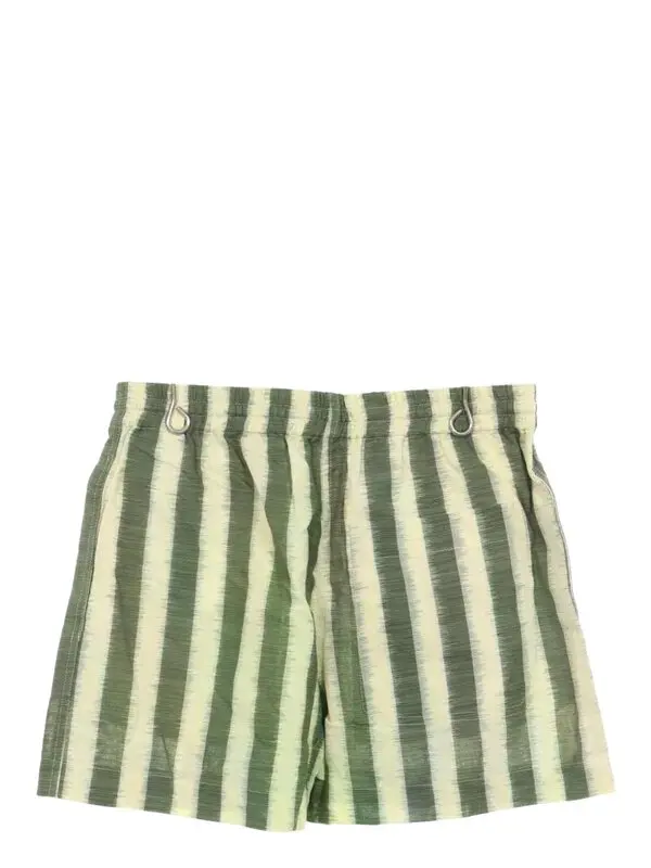 Dior 2010s Striped Shorts - Green