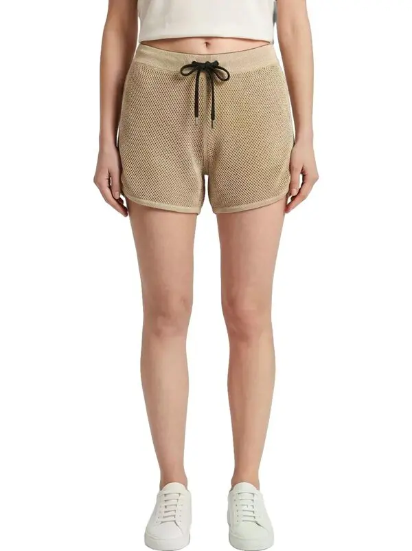Brunello Cucinelli Mesh Drawstring Shorts - Neutrals
