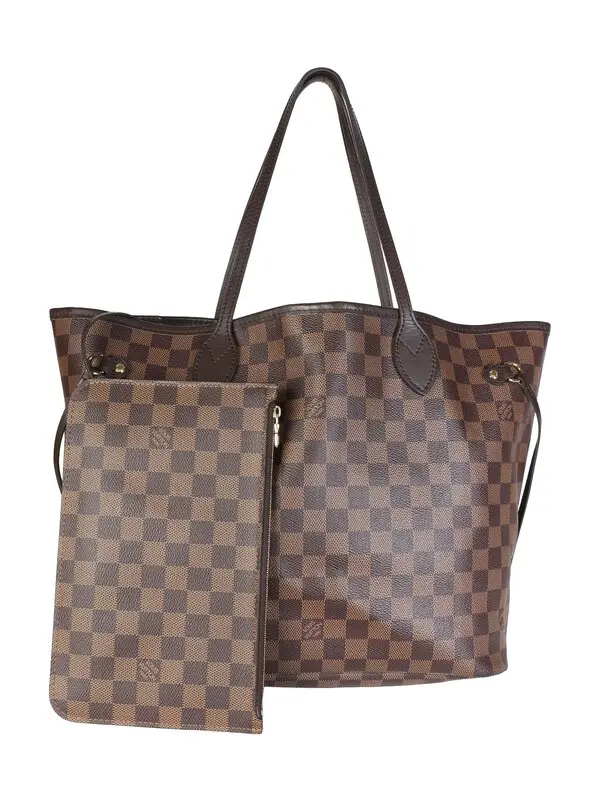LOUIS VUITTON Damier Ebene Canvas Neverfull Mm - Brown
