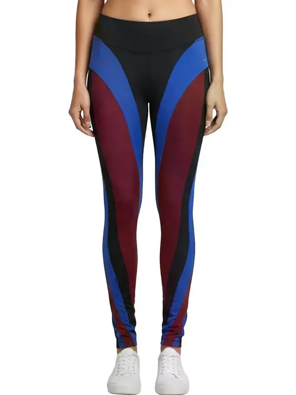Thierry Mugler X H&m Spiral-panelled Jersey Leggings - Black