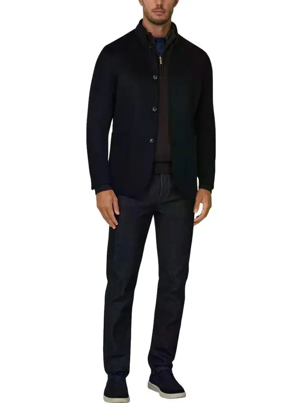 Boggi Milano Kyoto Blazer In Wool - Blue