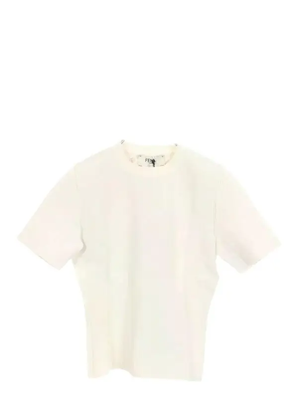 Fendi 2010s Reversible Logo-pattern T-shirt - Neutrals