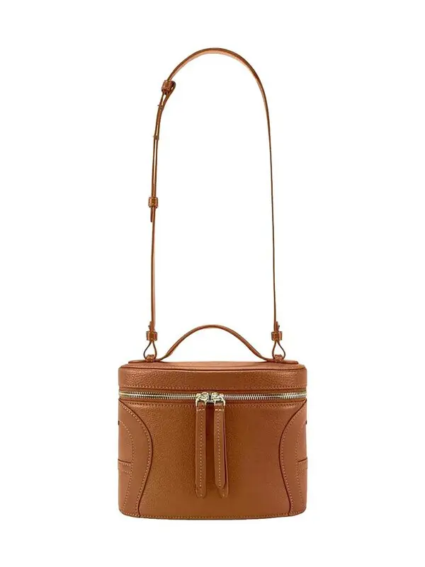 AIGNER Small Deborah Grained-leather Tote Bag - Brown