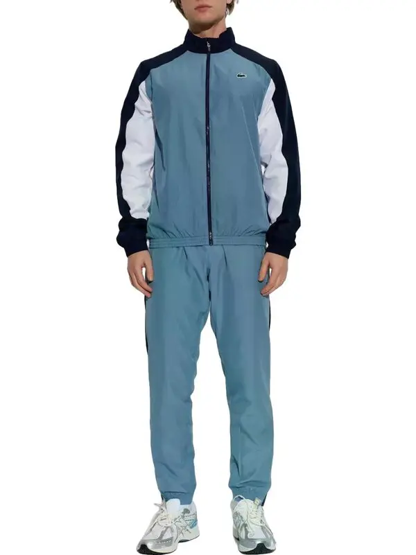 Lacoste Logo-patch Colour-block Tracksuit - Blue