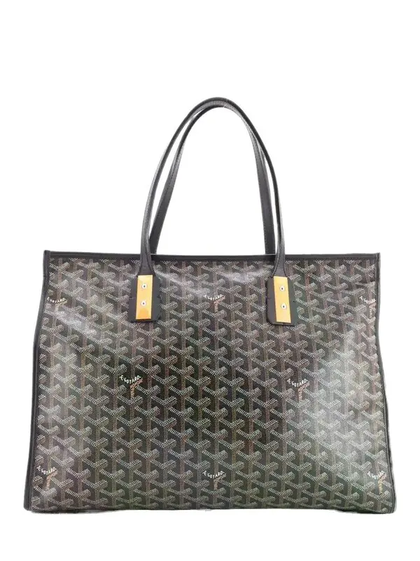 Goyard Marquises Bag Coated Canvas Tote Bag - Black